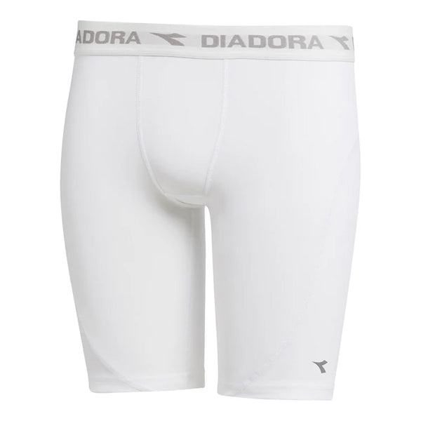 Diadora Junior Compression Shorts - White – Football Plus Australia
